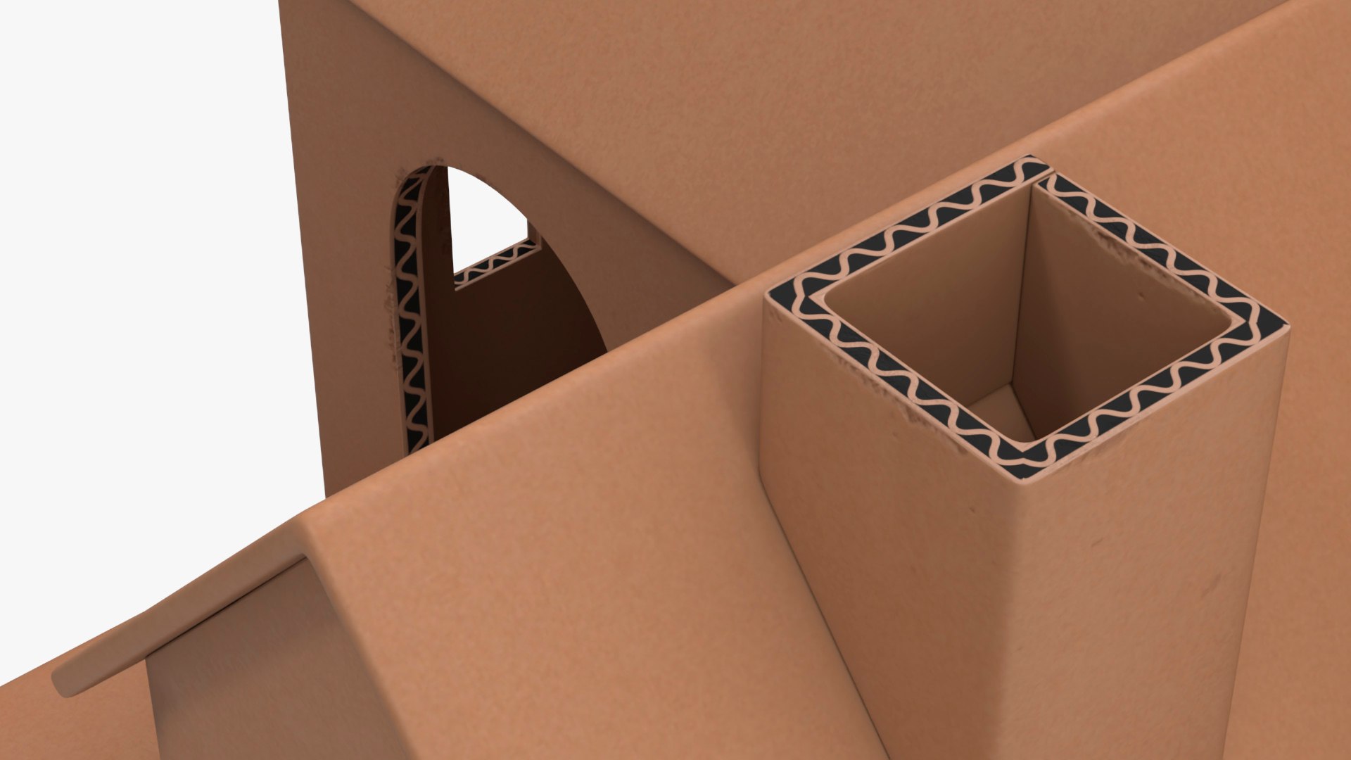 3D Cardboard Miniature House - TurboSquid 2207730