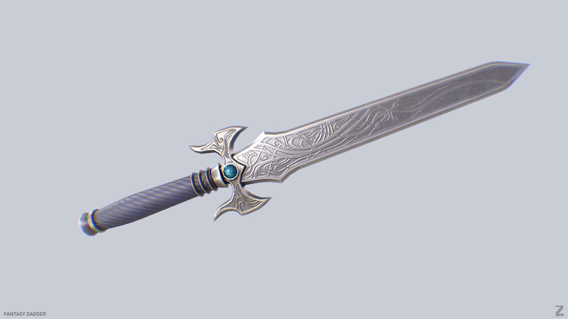 3D Model Fantasy Dagger - TurboSquid 2416124