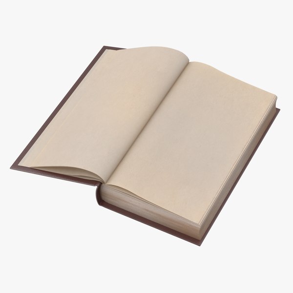 classic book 02 open 3d model