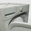 3d model white washing machine