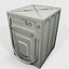 3d model white washing machine