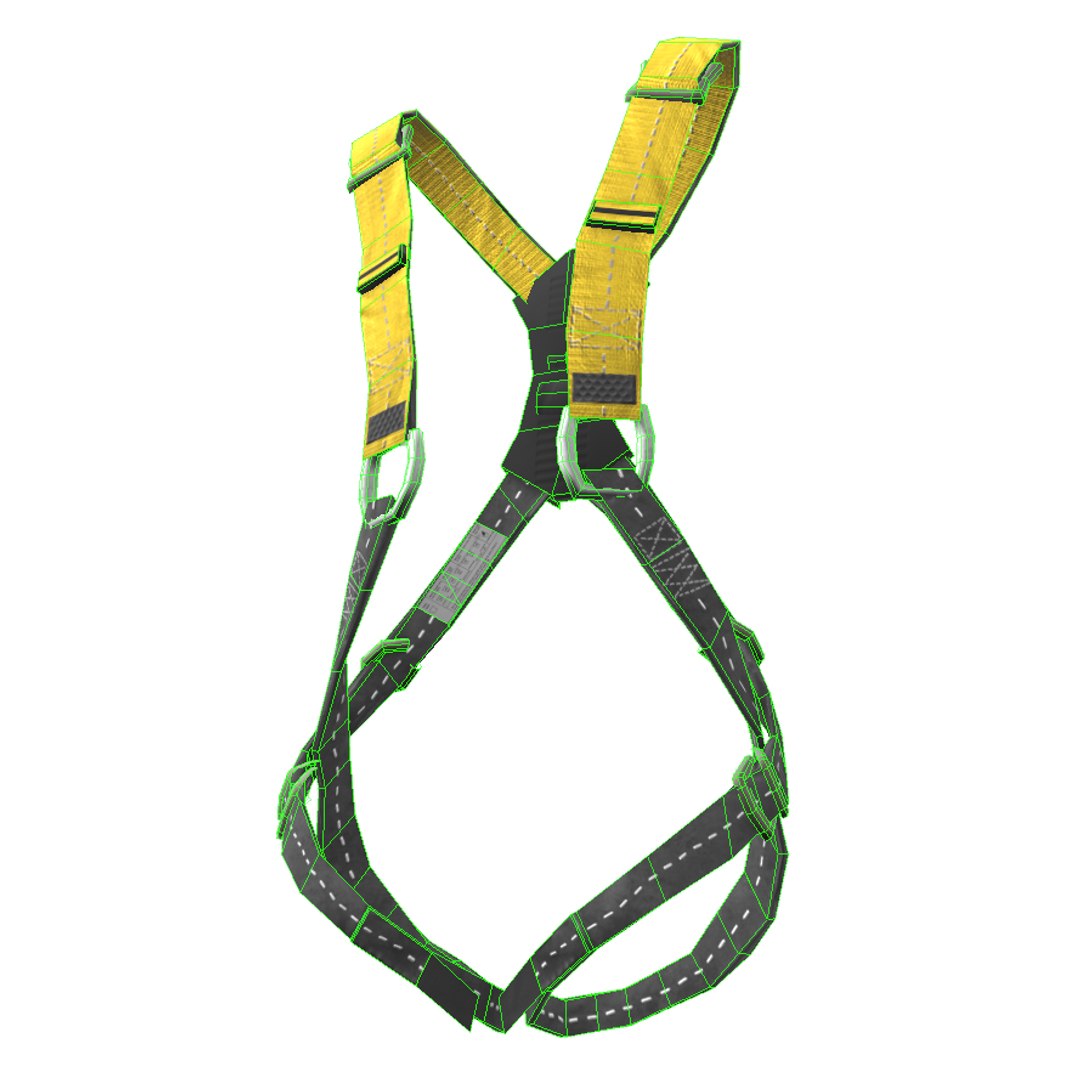 3D Model Safety Harness - TurboSquid 1631471