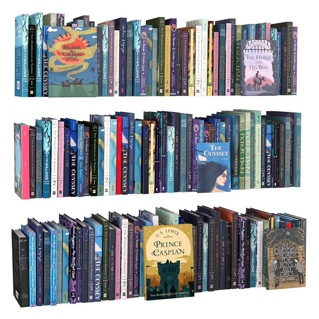 3D Editable Random Books Children Model - TurboSquid 1966542