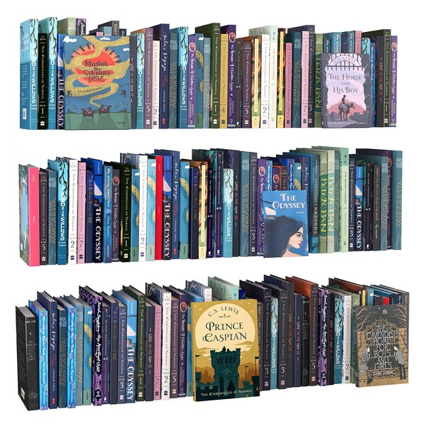 3D Editable random books children model - TurboSquid 1966542