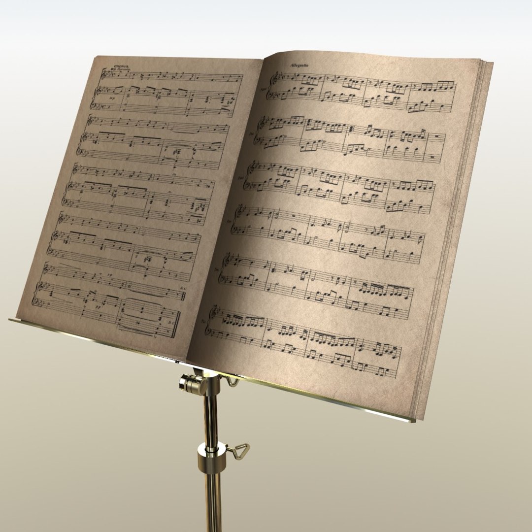 Music Stand 3d Model