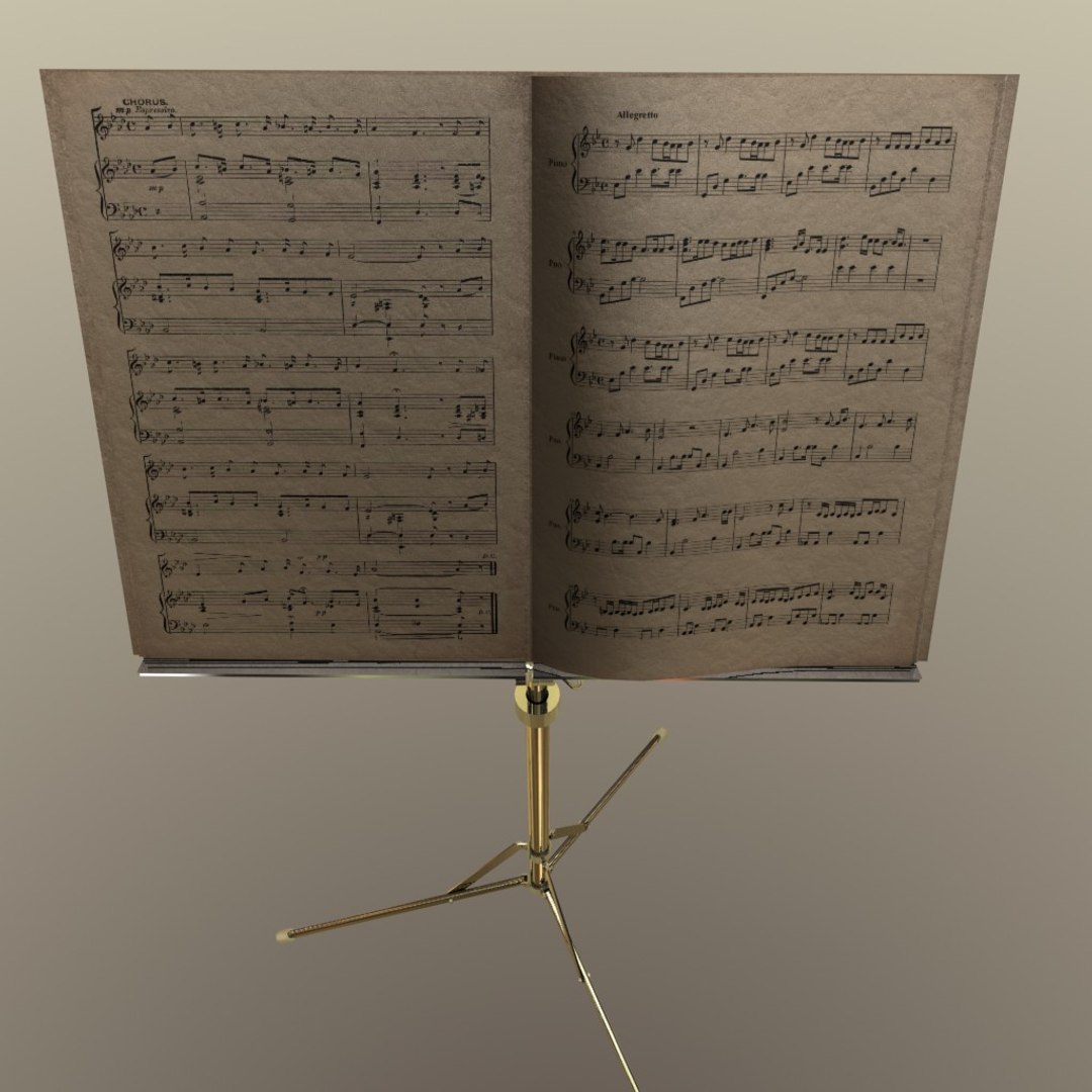 Music Stand 3d Model