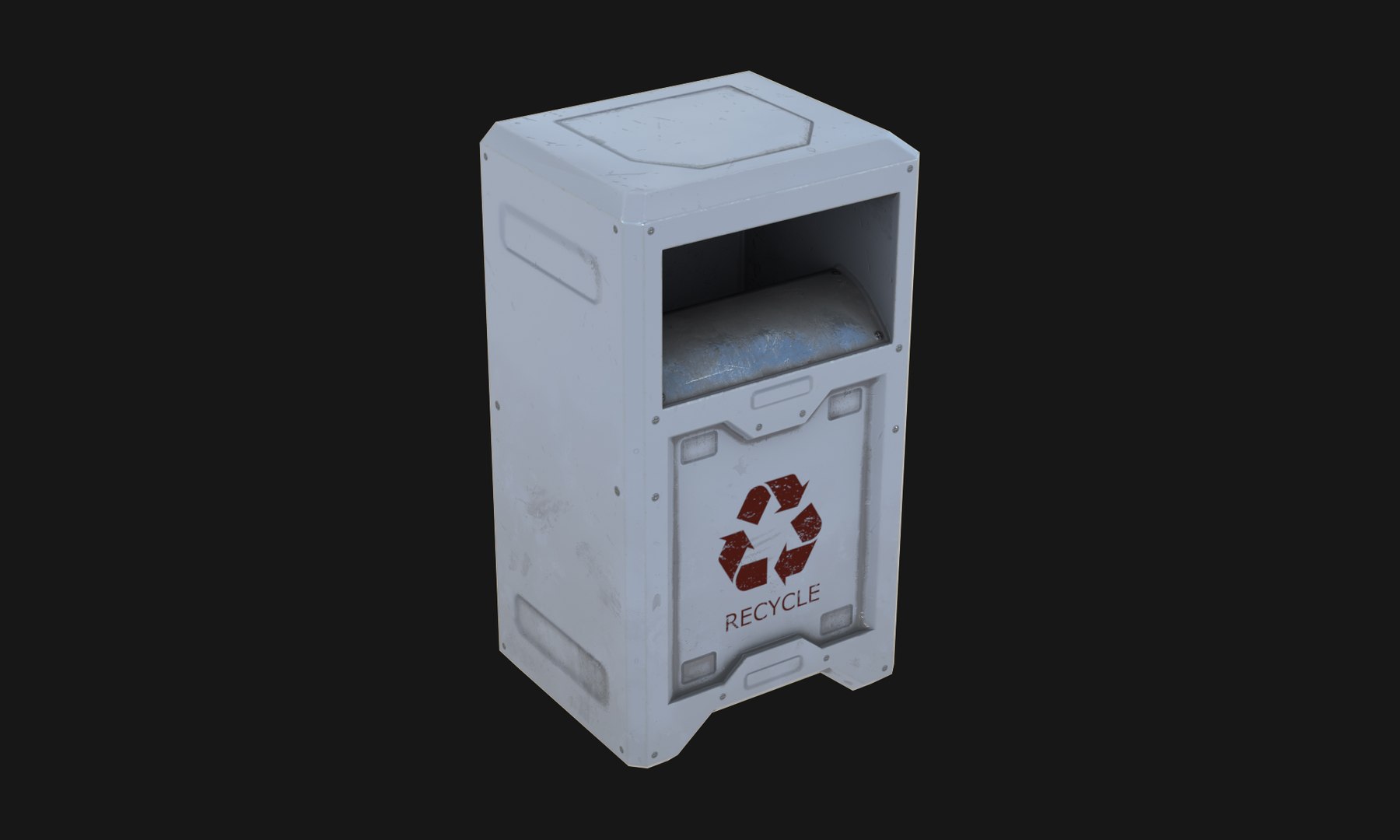 Sci-fi Trash Can 3D - TurboSquid 1826952