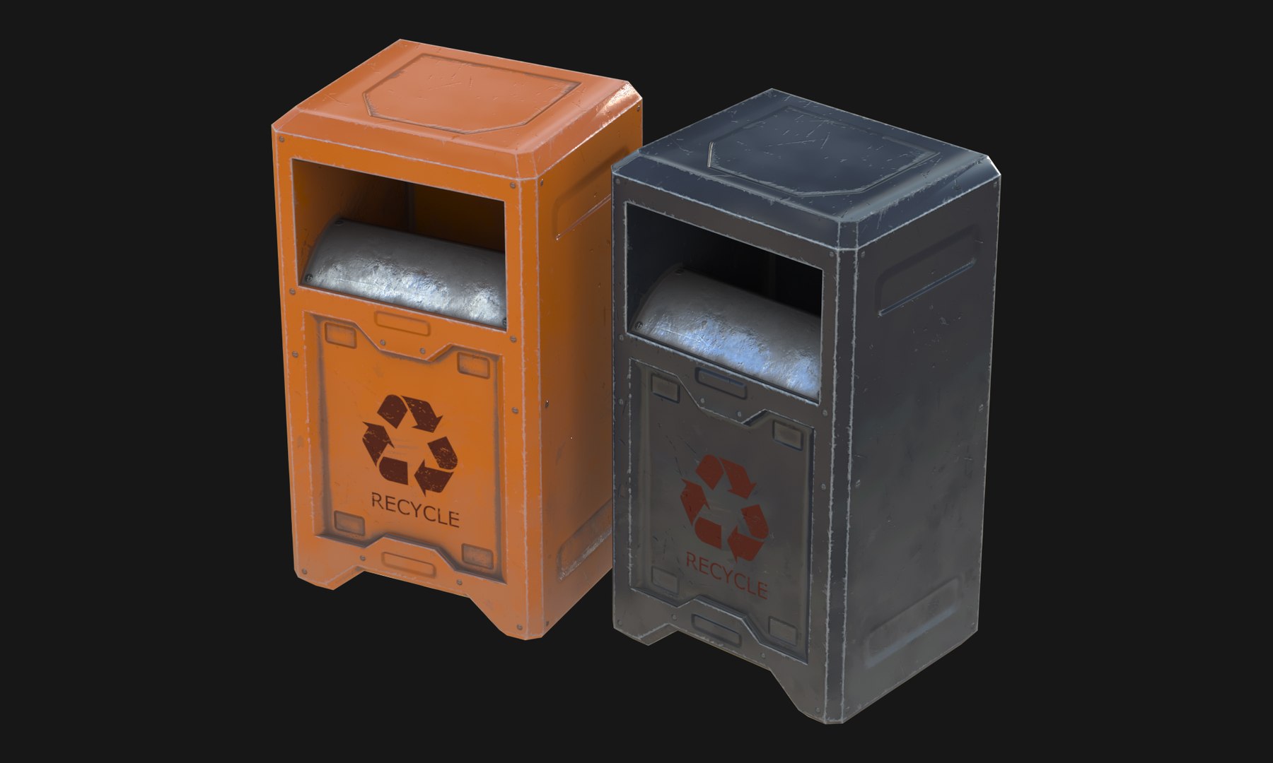 Sci-fi Trash Can 3D - TurboSquid 1826952
