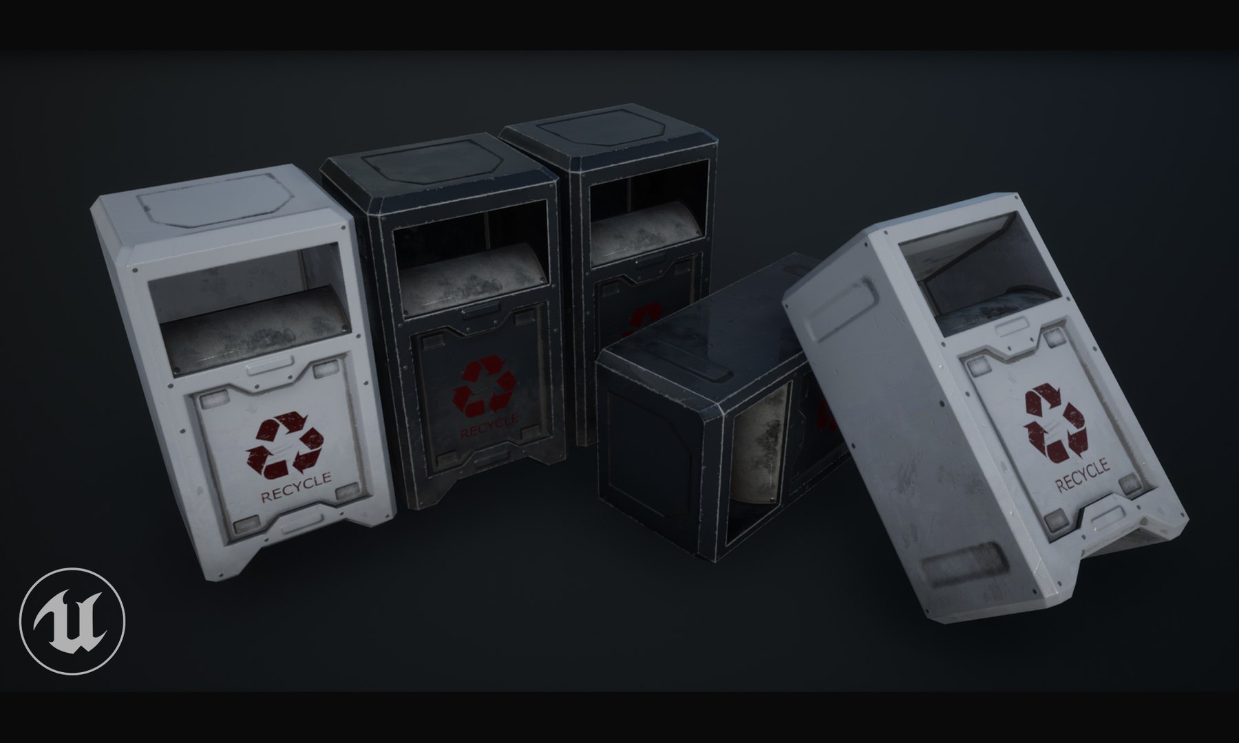 Sci-fi Trash Can 3D - TurboSquid 1826952