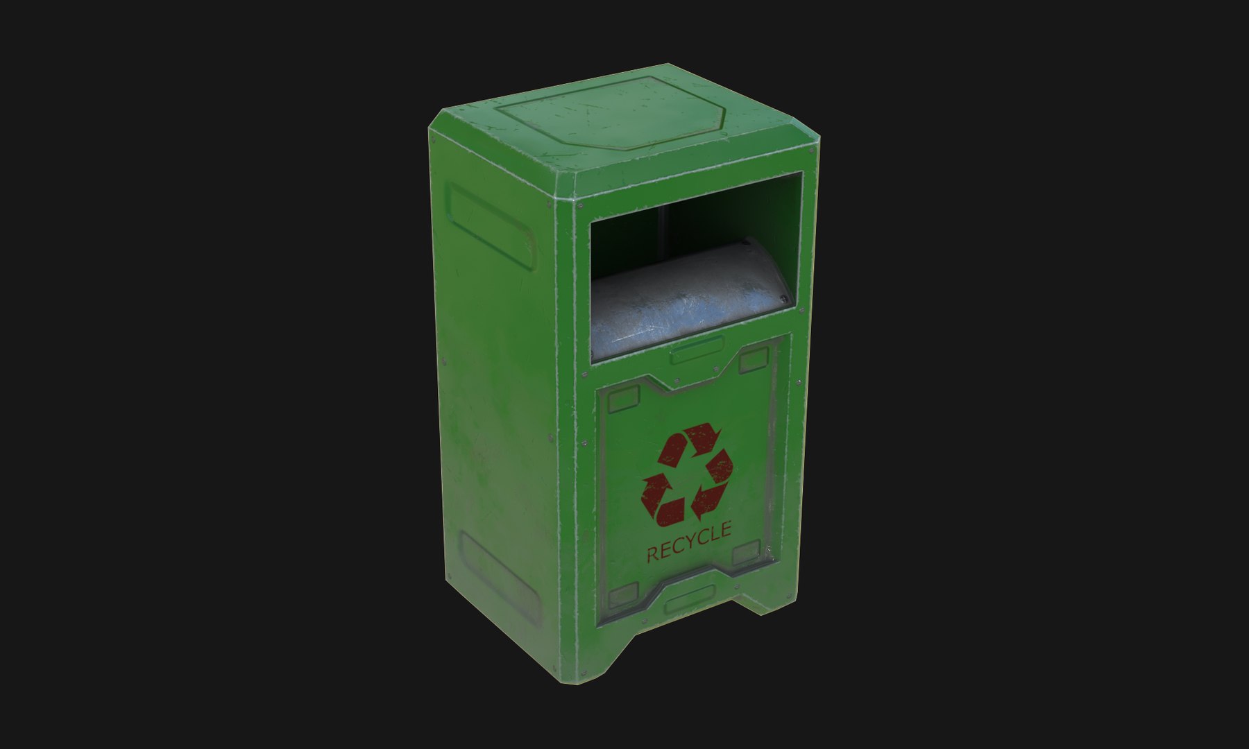 Sci-fi Trash Can 3D - TurboSquid 1826952