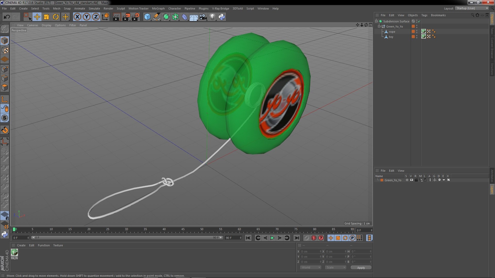 Green Yo-Yo Model - TurboSquid 2123873