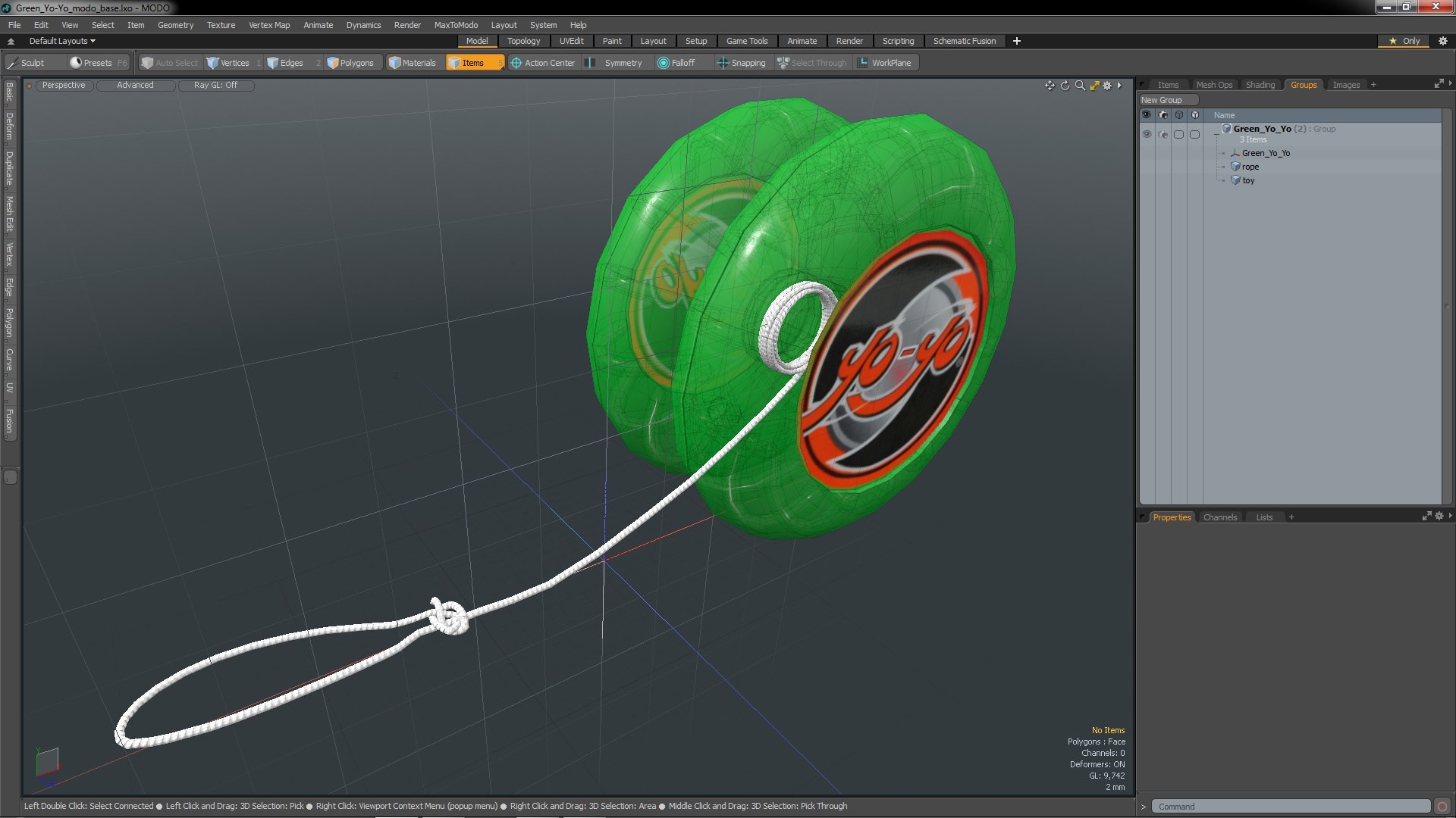 Green Yo-Yo Model - TurboSquid 2123873