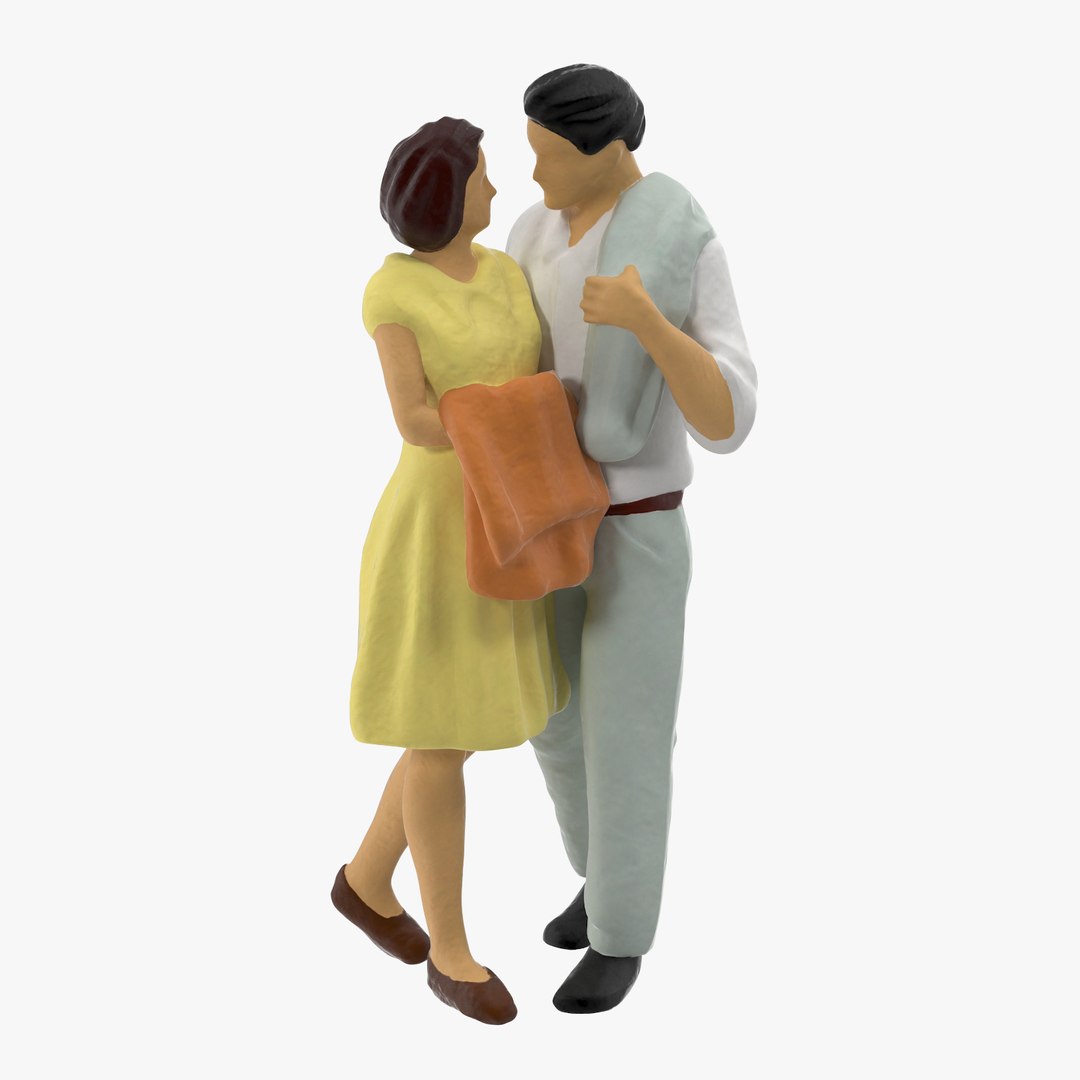 3d model miniatures couples love