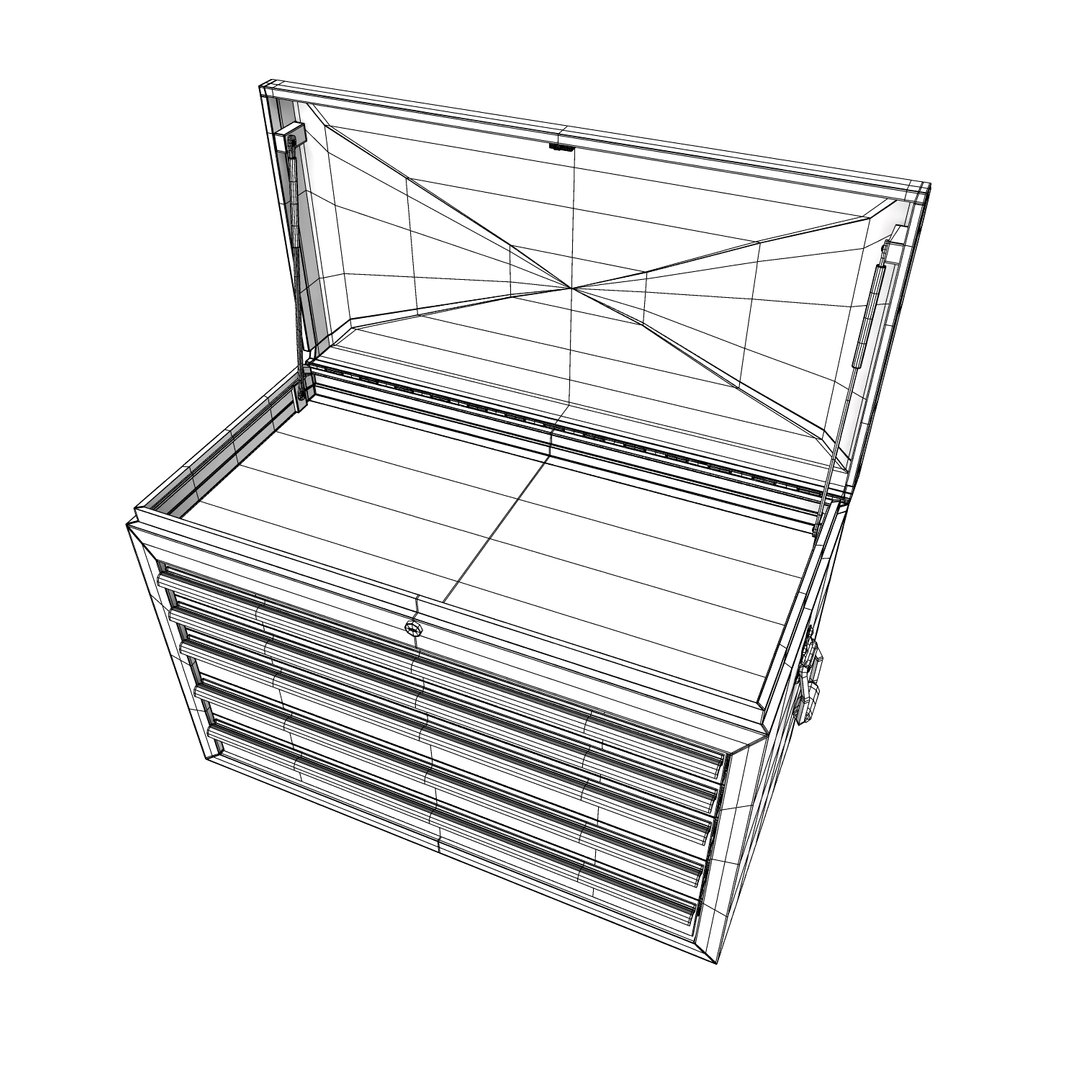 Tool Box Sliding Racks 3d Obj