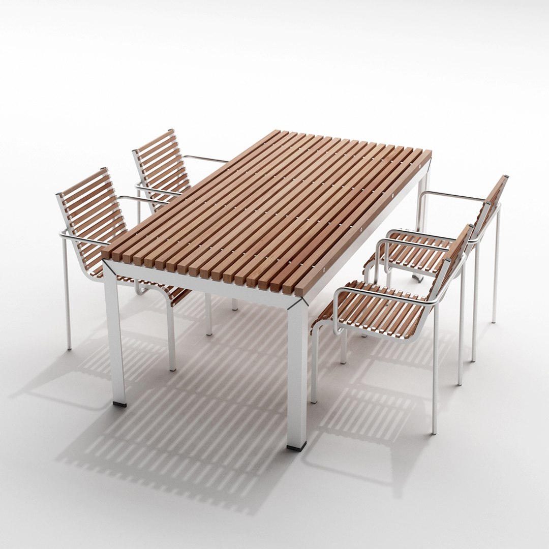 Extremis Extempore Garden Table 3d Model