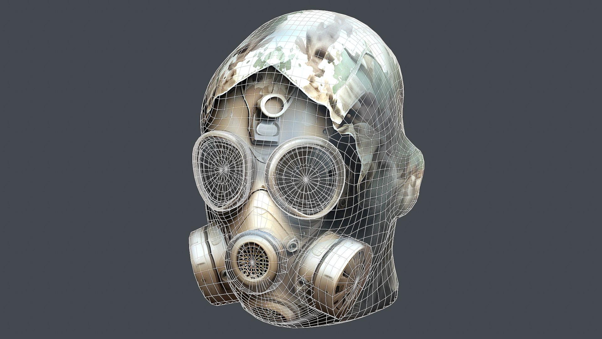3D 3D Gas Mask Helmet 3d Model Military Combat Protection - TurboSquid ...