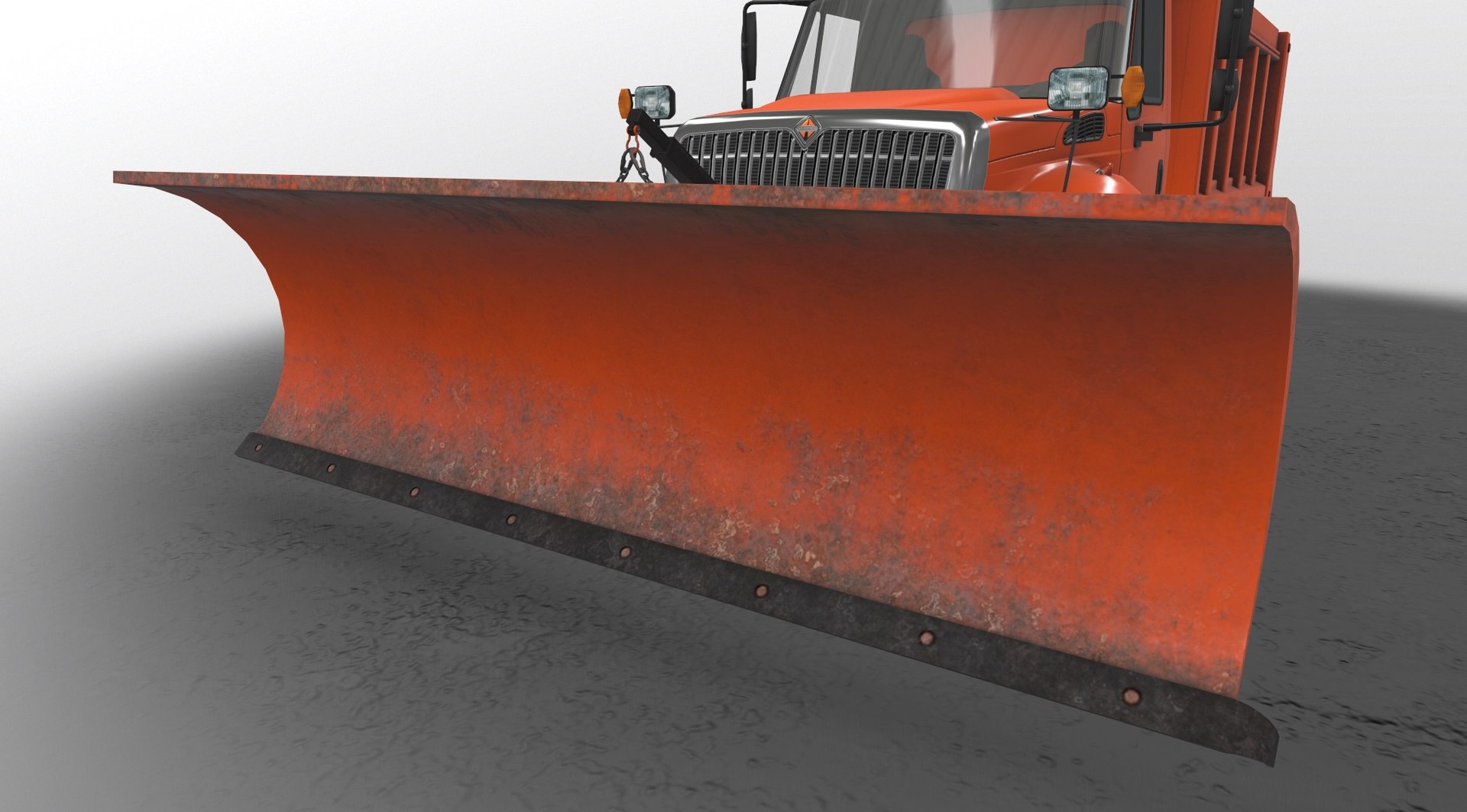 3D Snow Plow Truck International Model - TurboSquid 1534483