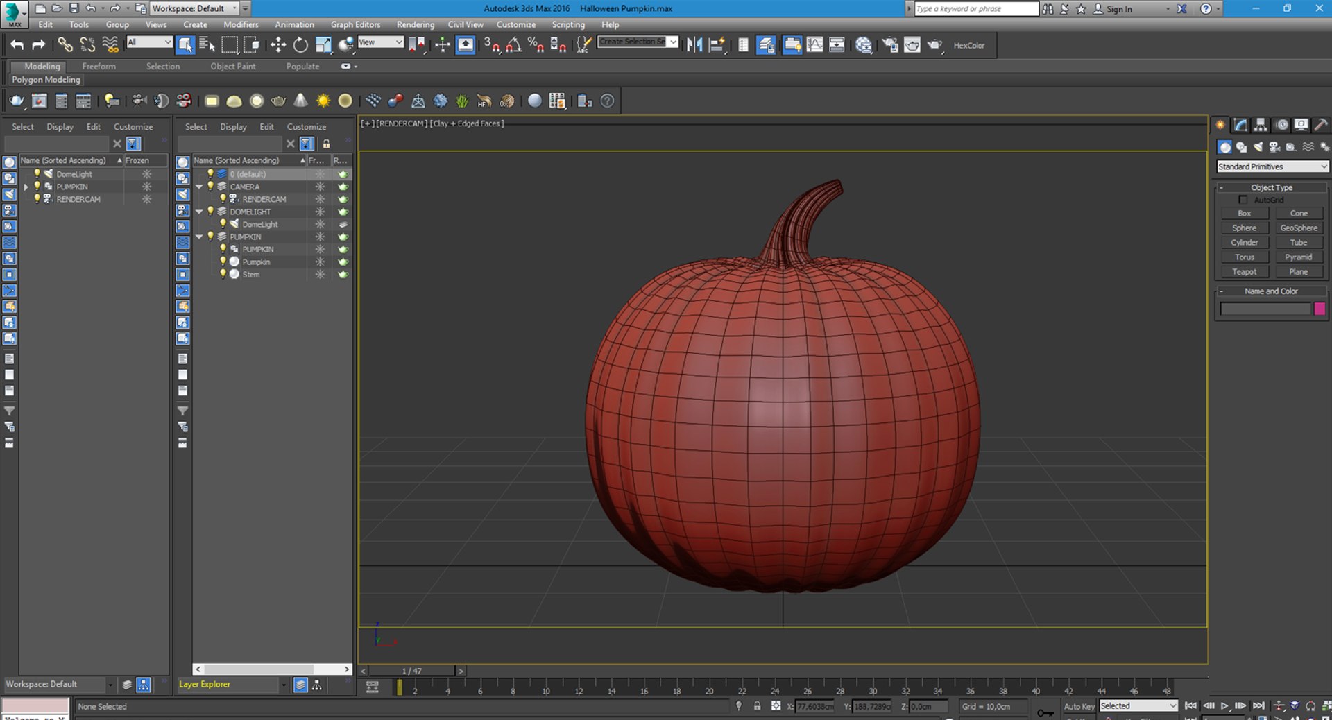 Halloween Pumpkin 3d Obj