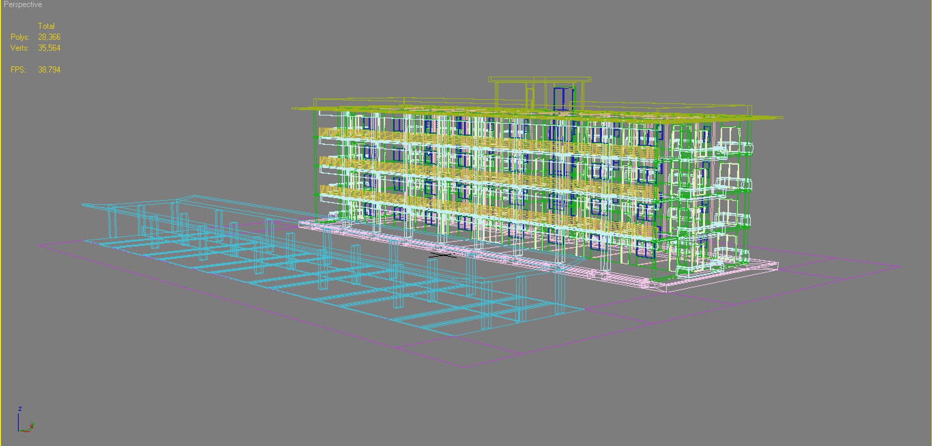3D Hotel Building 1 Model - TurboSquid 1420940