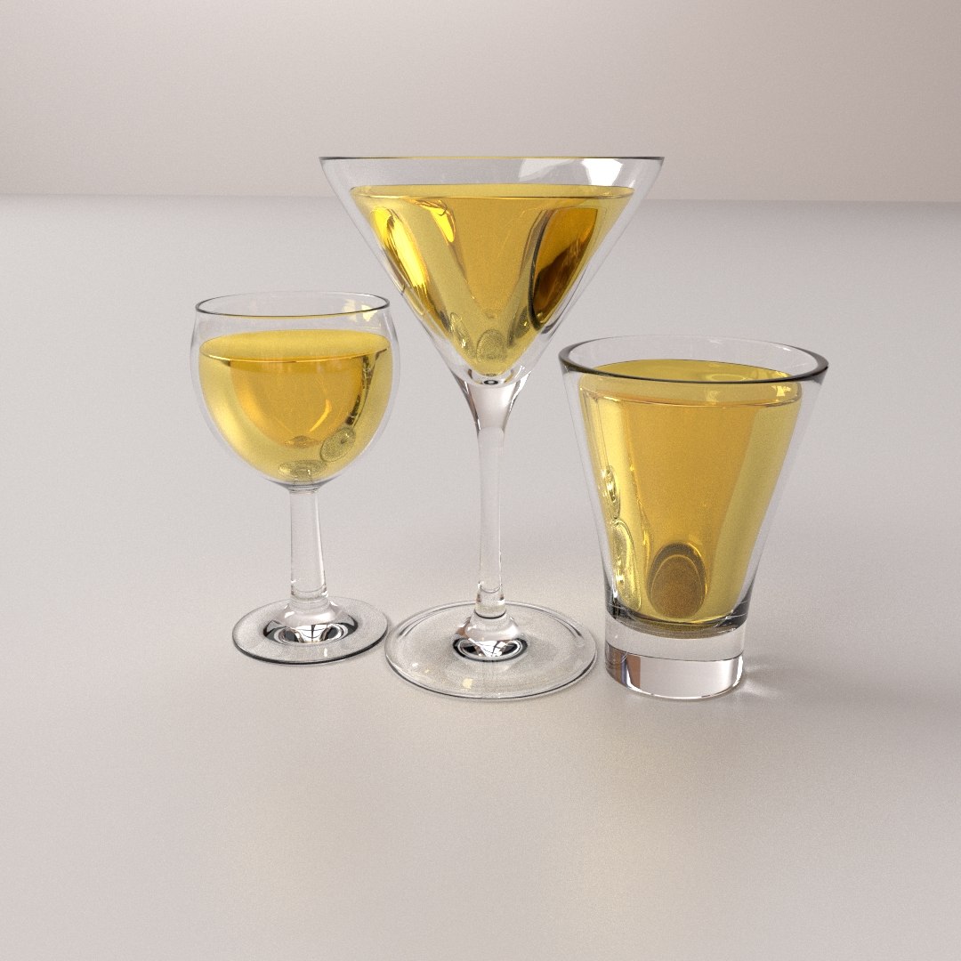 Drink Set Model - TurboSquid 1151717