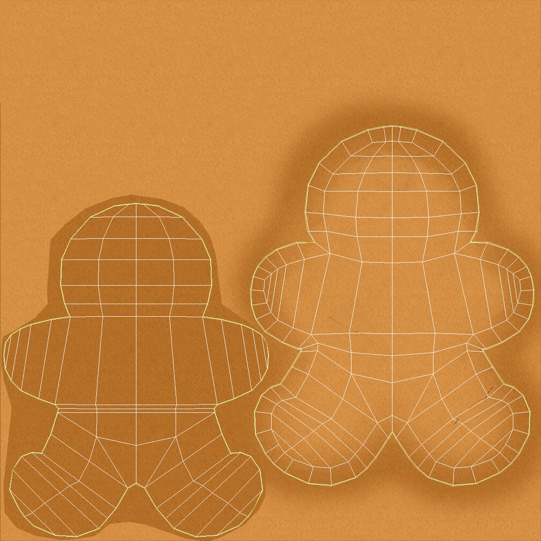 Gingerbread Cookie 05 3d Model