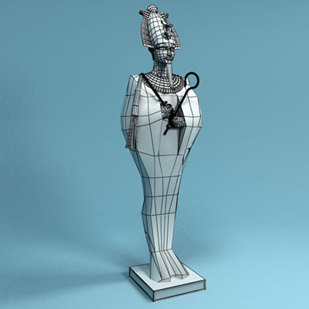 3d model osiris egyptian gods