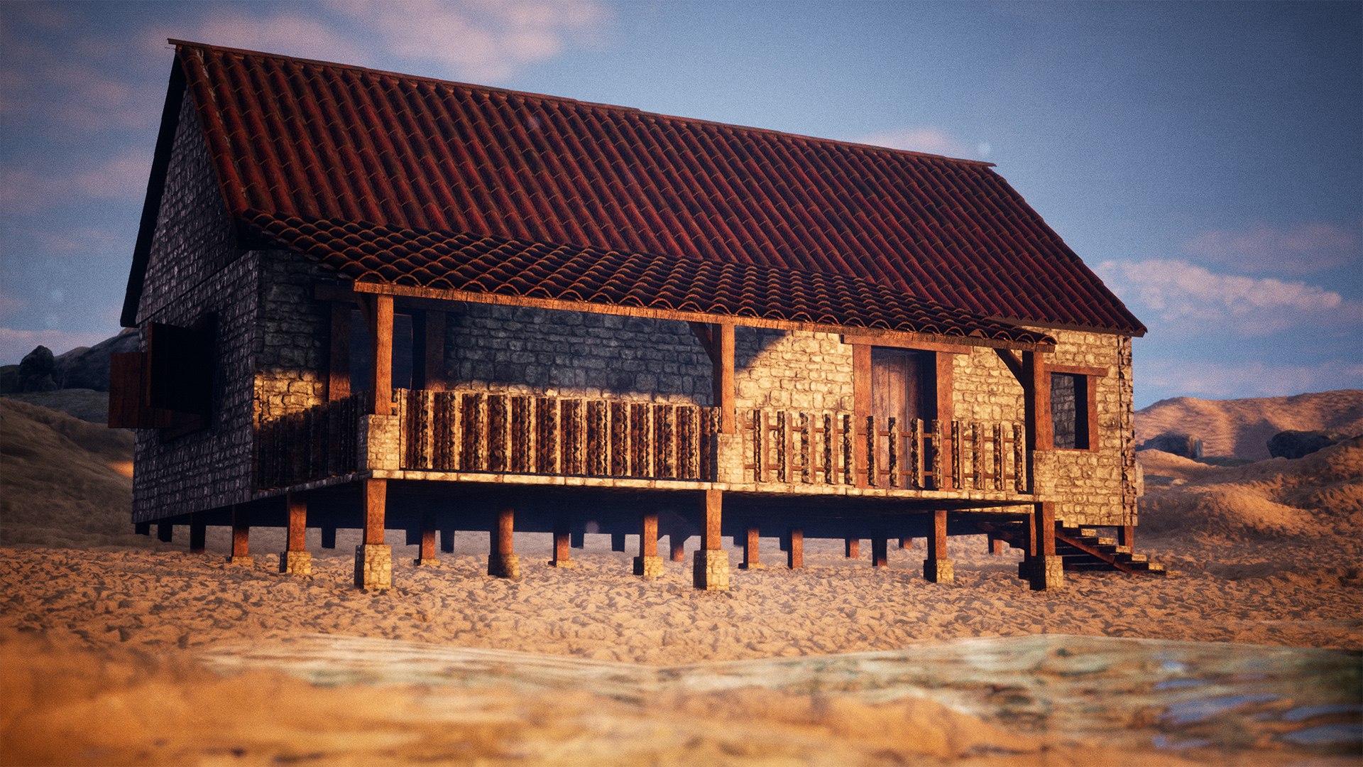 3D model Modular Stone House 30 Assets - TurboSquid 2109592