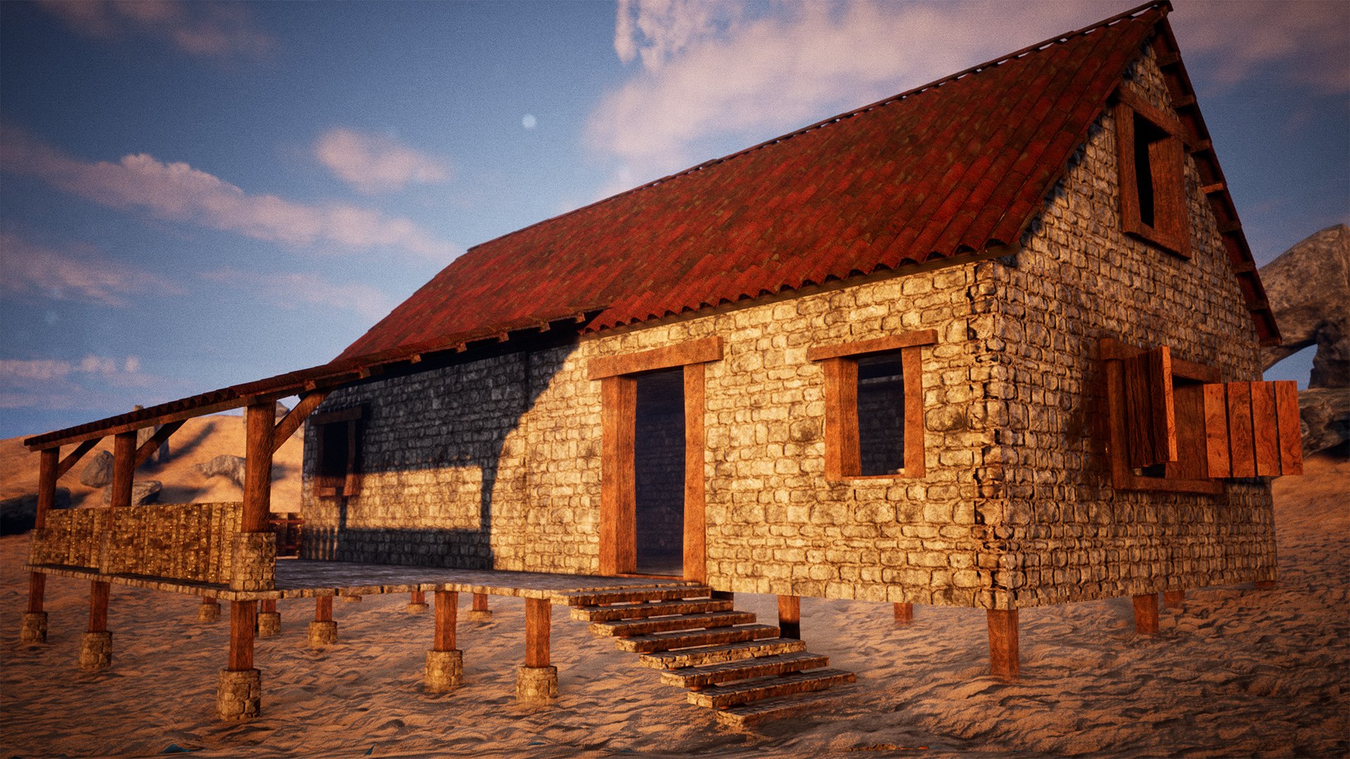 3D model Modular Stone House 30 Assets - TurboSquid 2109592