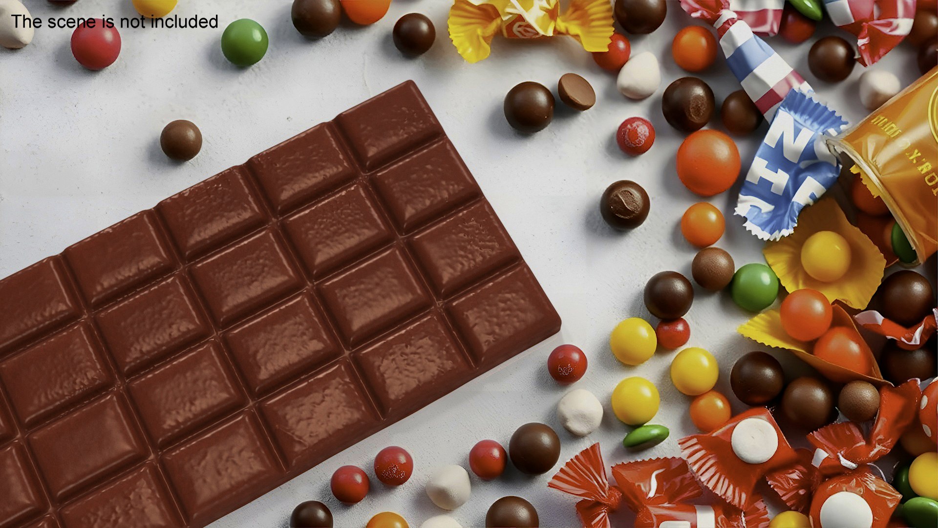 Realistic Chocolate Bar 3D Model - TurboSquid 2279763
