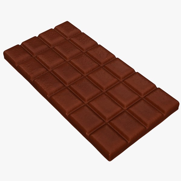 modelo 3d Barra de chocolate realista - TurboSquid 2279763