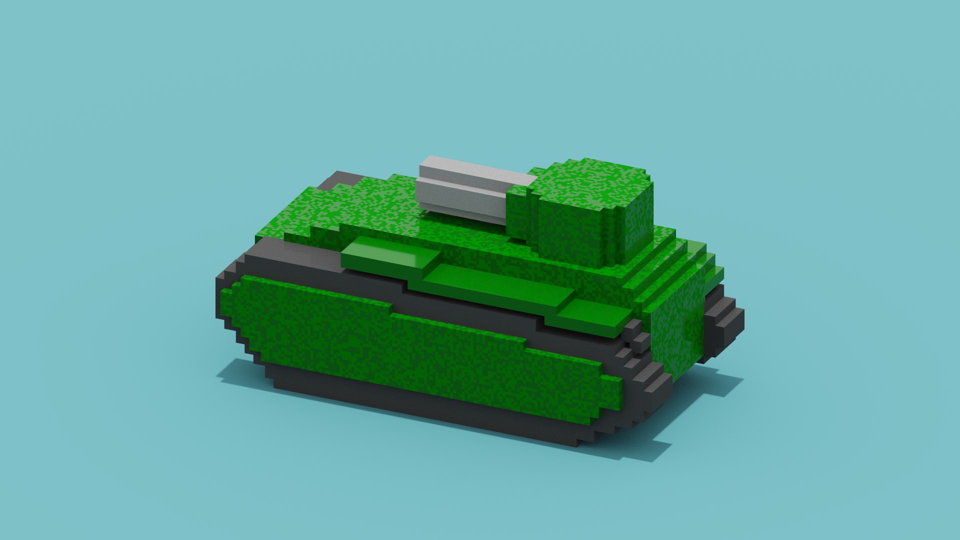 3D Voxel Tank Model - TurboSquid 1950649