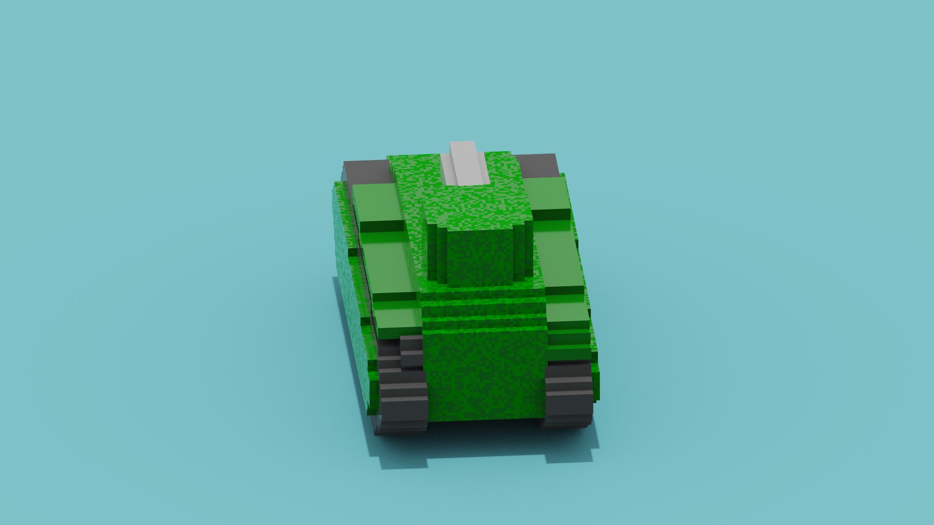 3D Voxel Tank Model - TurboSquid 1950649