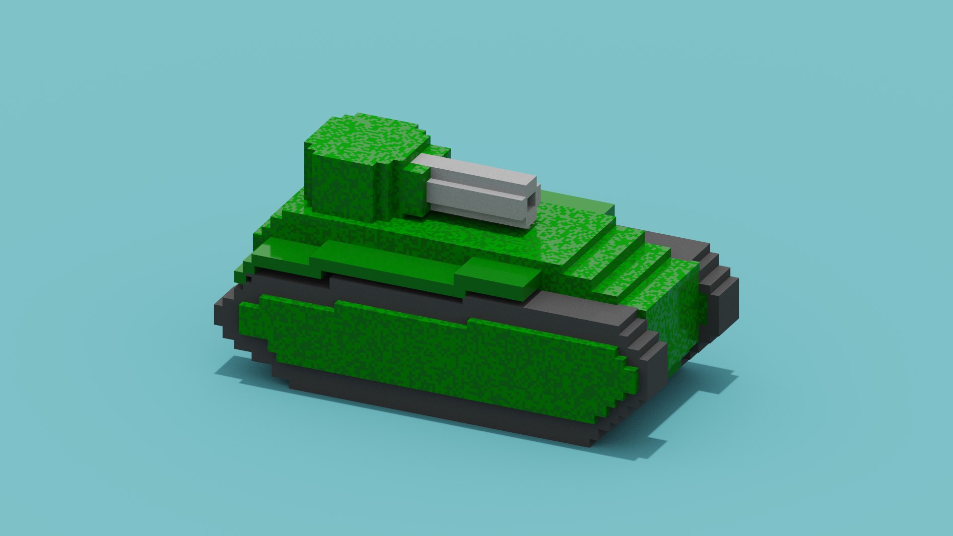 3D Voxel Tank Model - TurboSquid 1950649