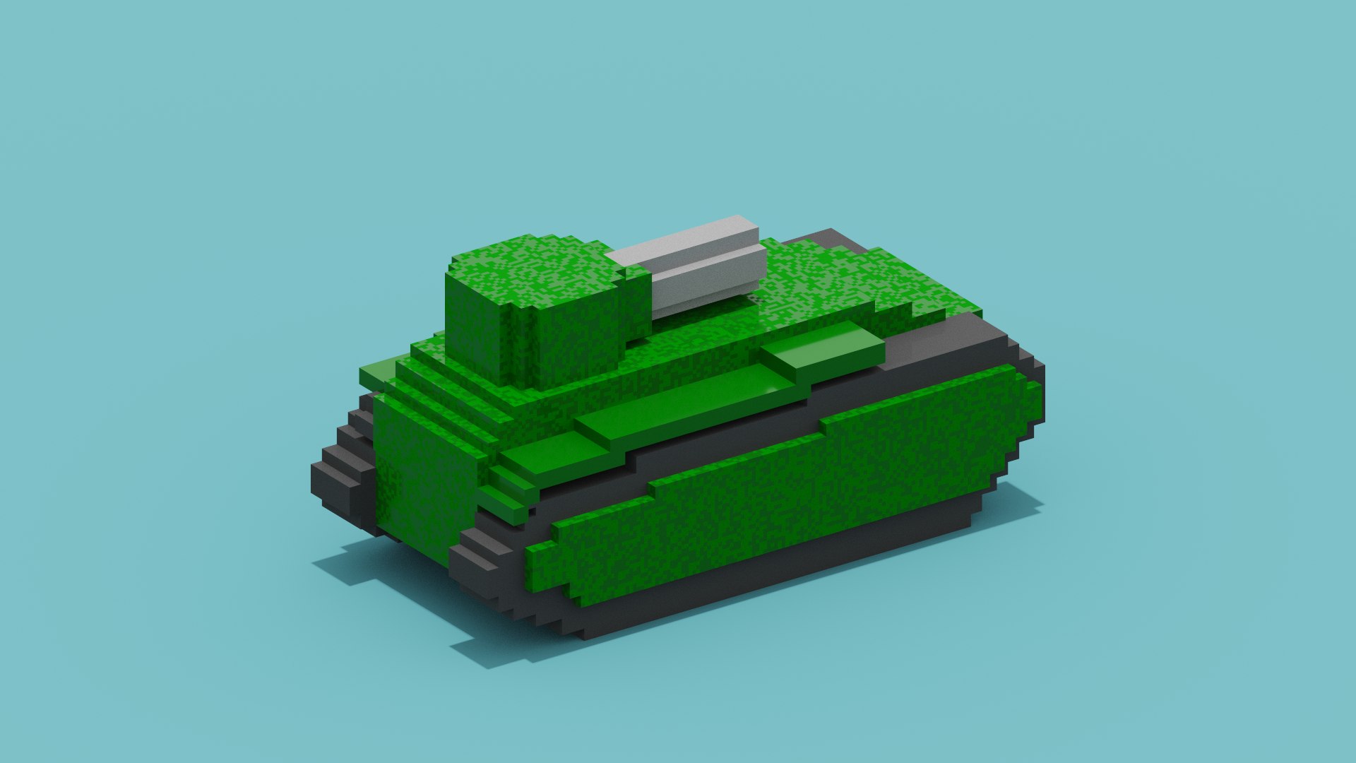 3D Voxel Tank Model - TurboSquid 1950649