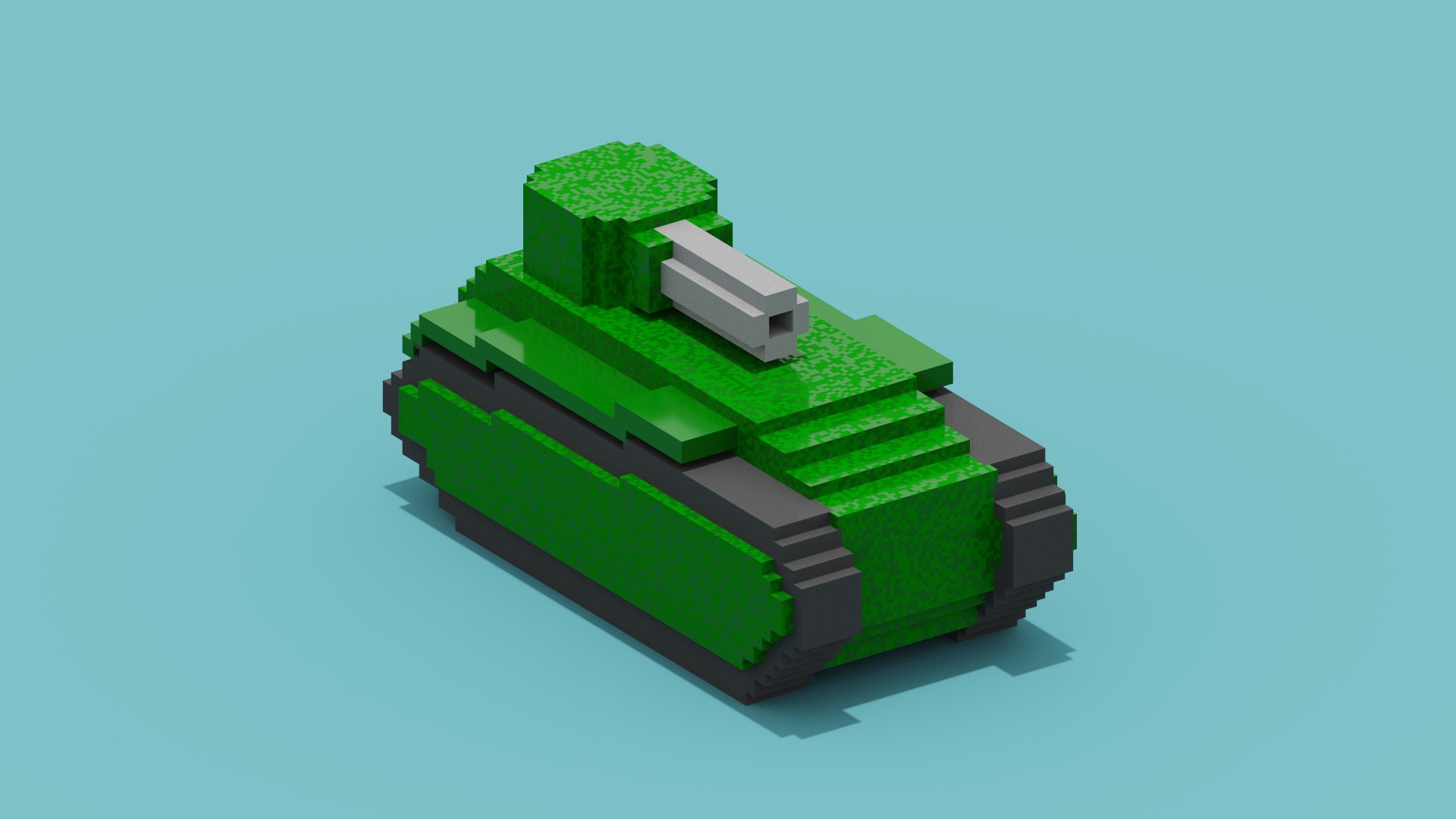 3D Voxel Tank Model - TurboSquid 1950649