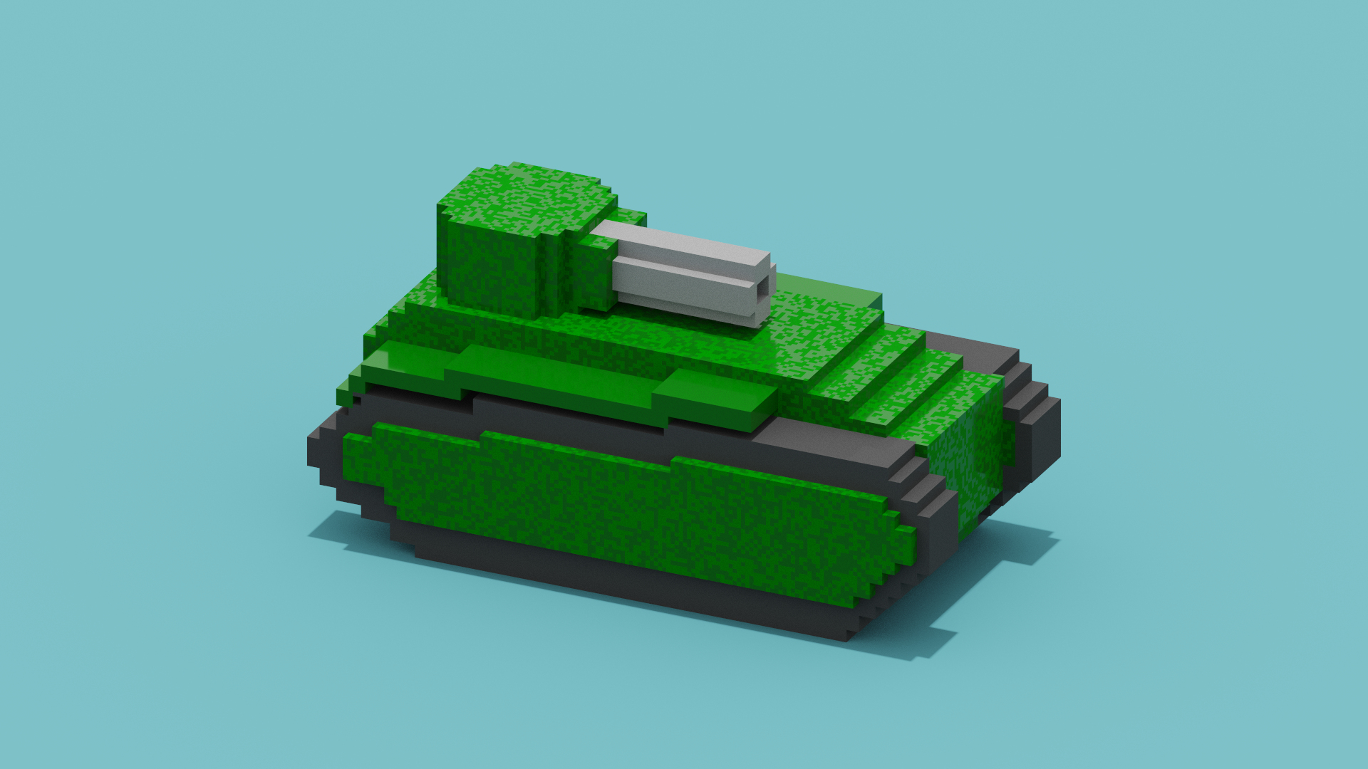 3D Voxel Tank Model - TurboSquid 1950649