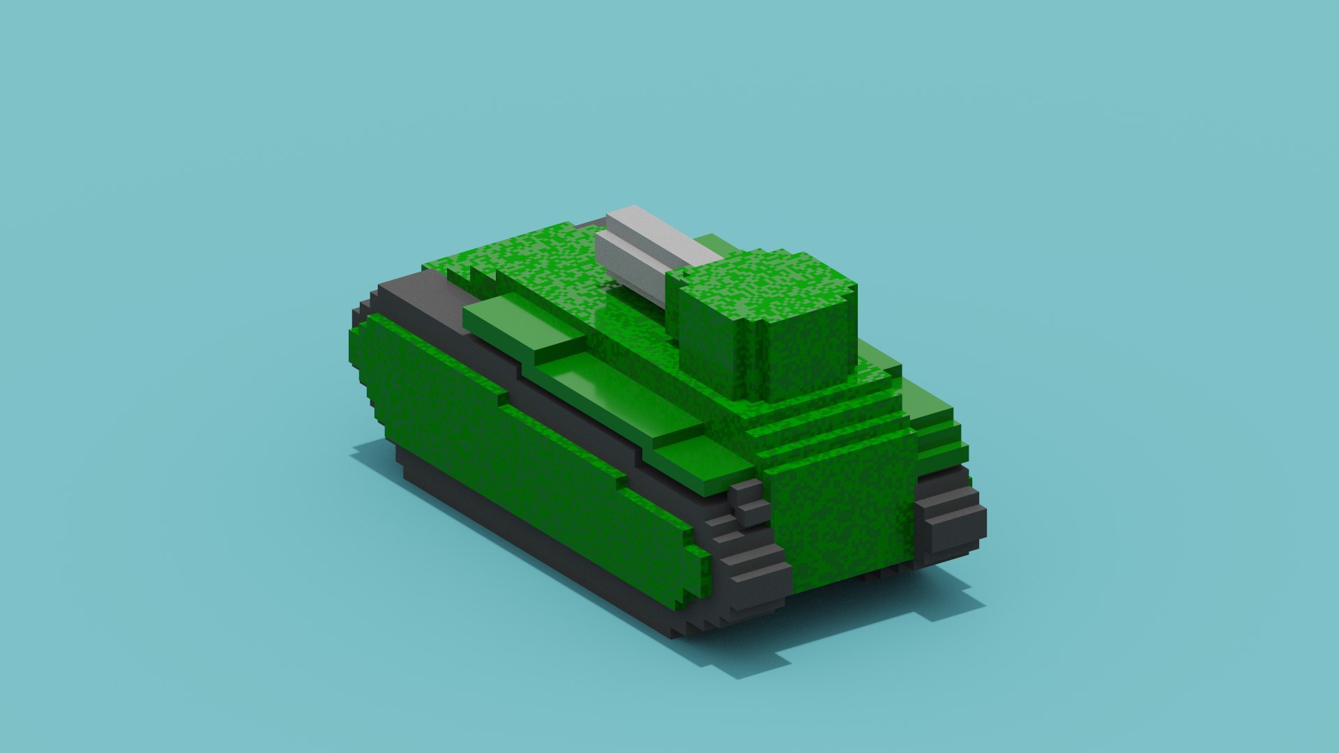 3D Voxel Tank Model - TurboSquid 1950649