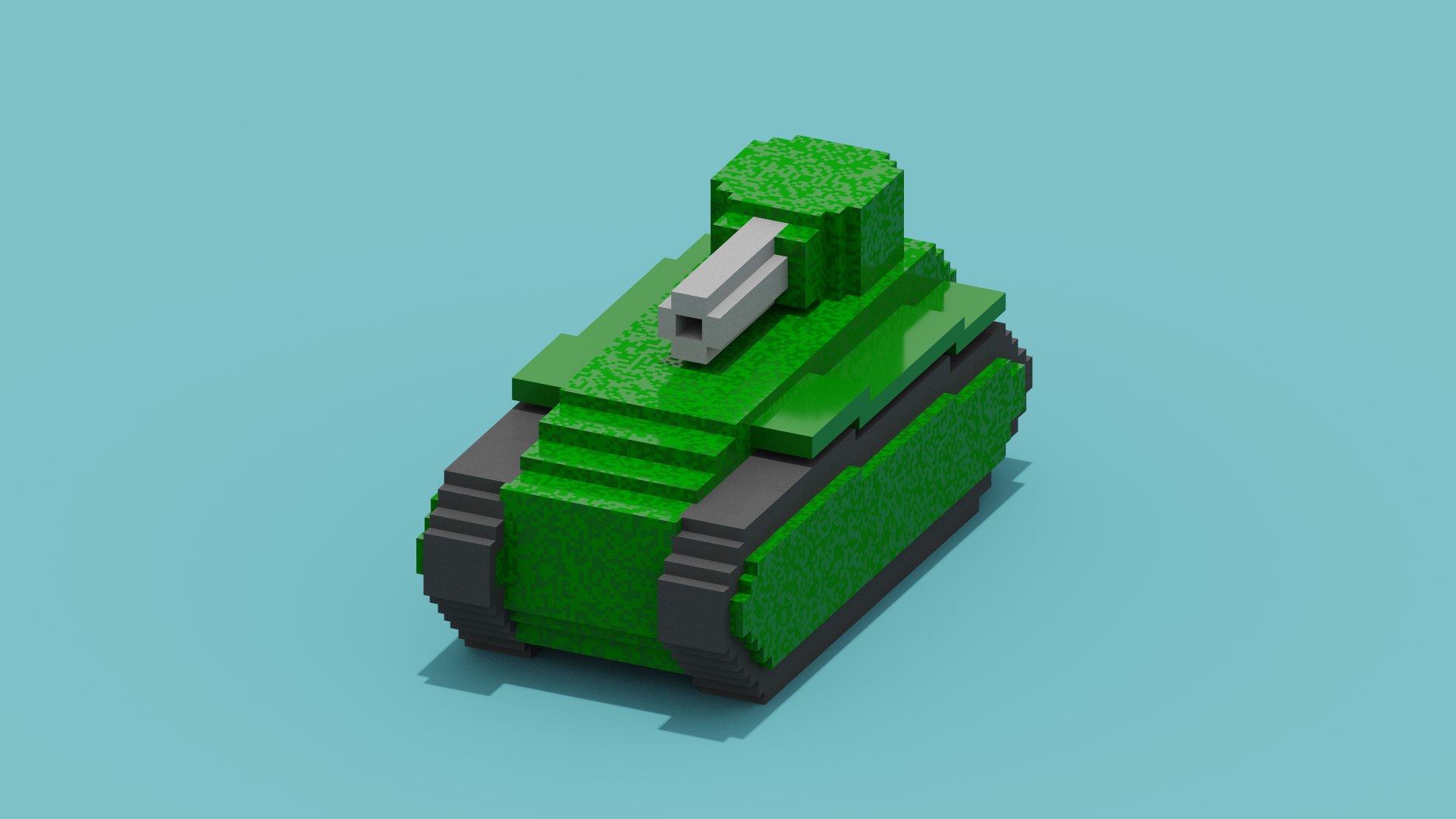 3D Voxel Tank Model - TurboSquid 1950649
