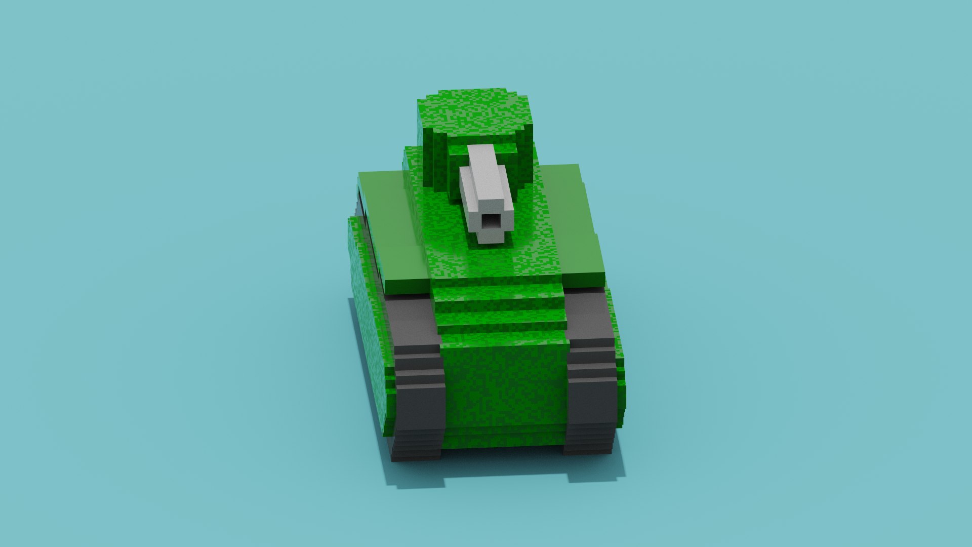 3D Voxel Tank Model - TurboSquid 1950649