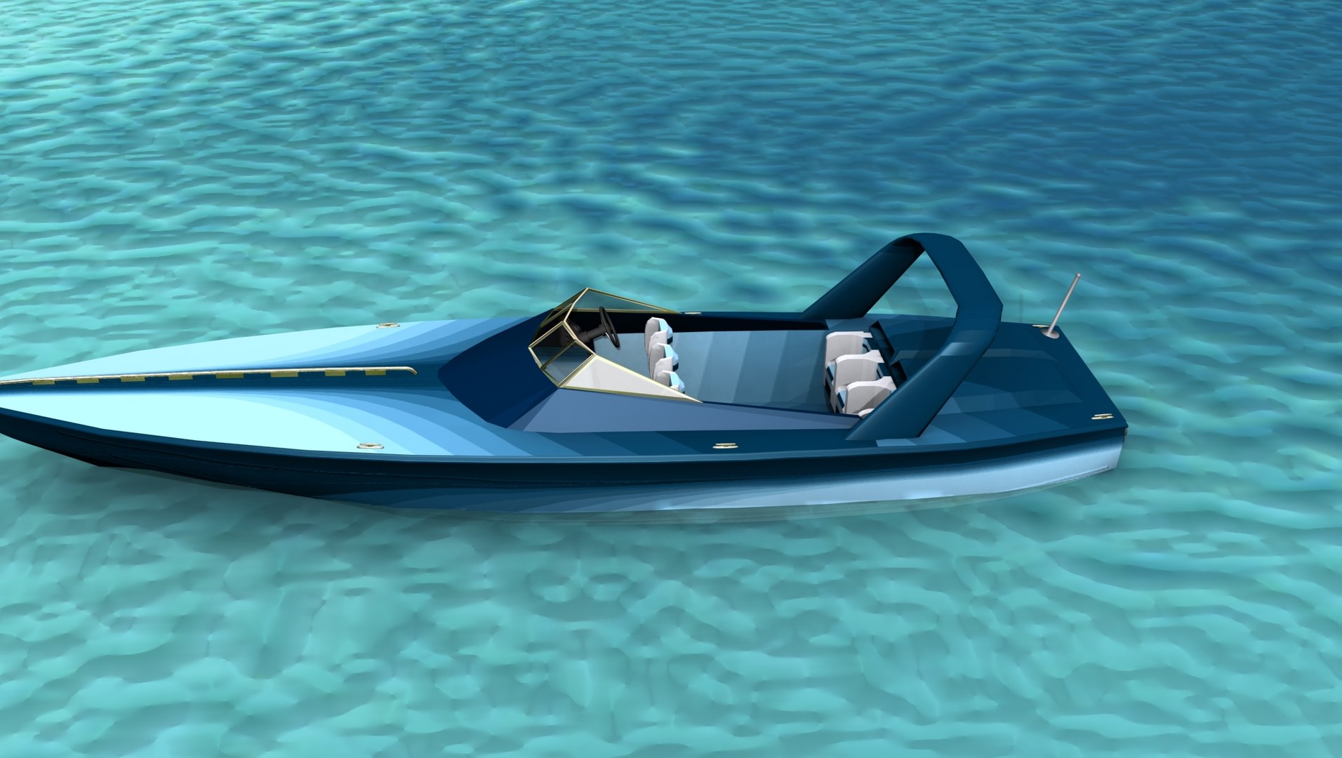 Phazer 38 Cigarette Boat V07 3D model - TurboSquid 1925130
