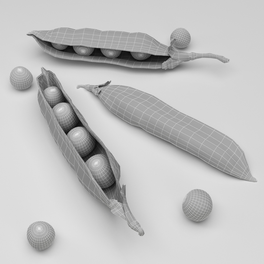 3d model peas