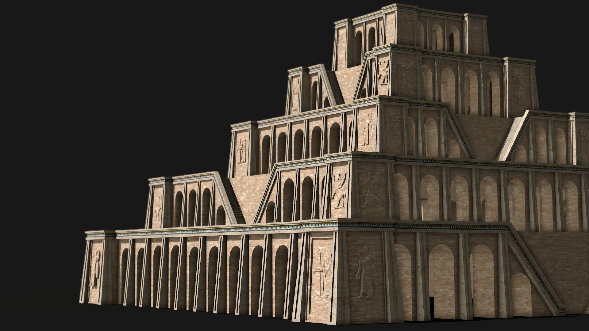 3D Ancient Babylon Building - TurboSquid 1739540