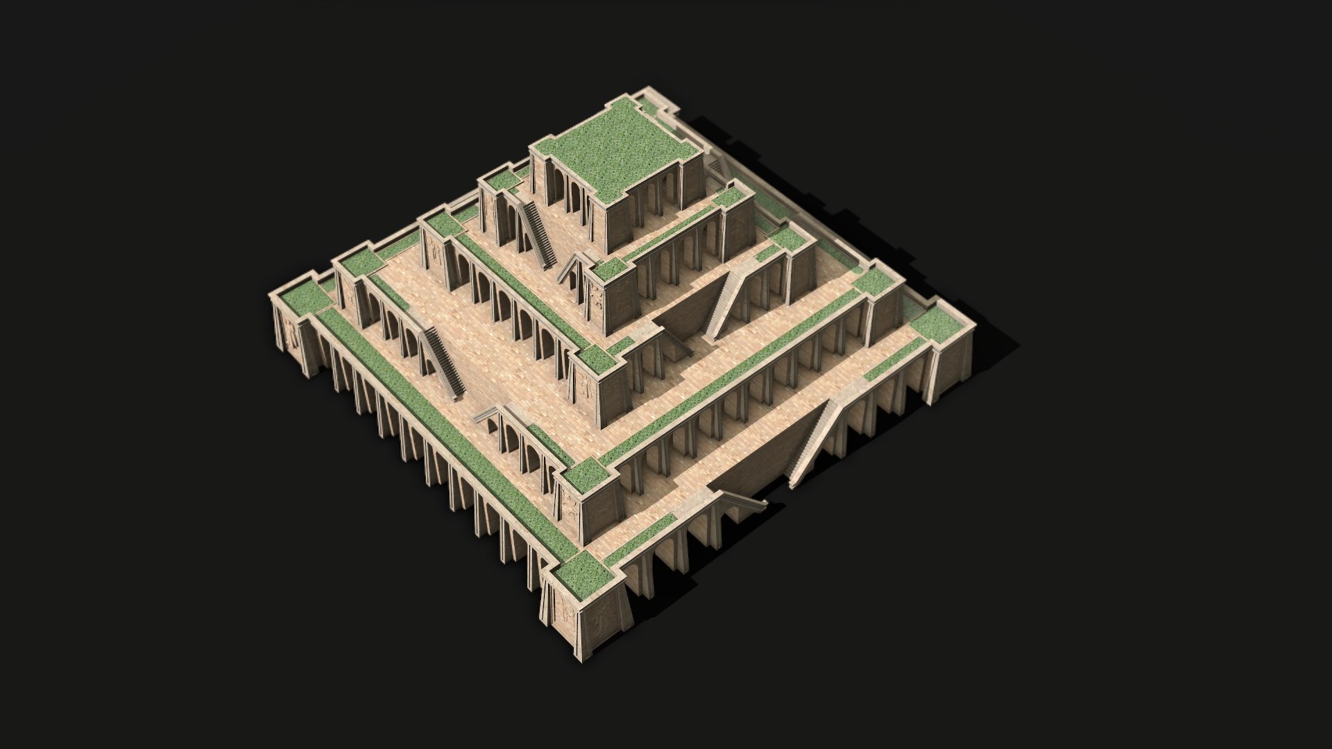 3D Ancient Babylon Building - TurboSquid 1739540