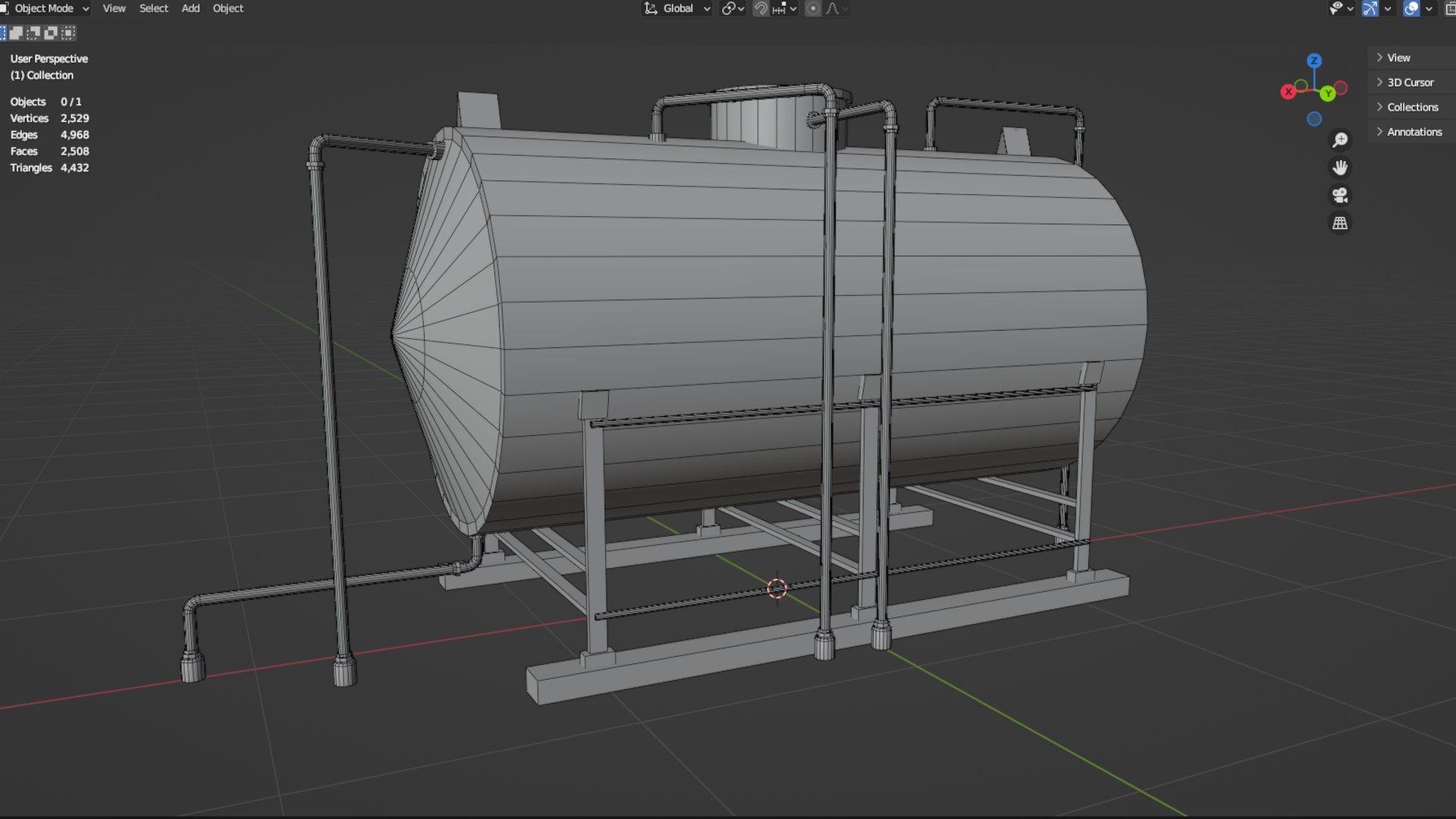 Rooftop Water Tank 3D Model - TurboSquid 2181426