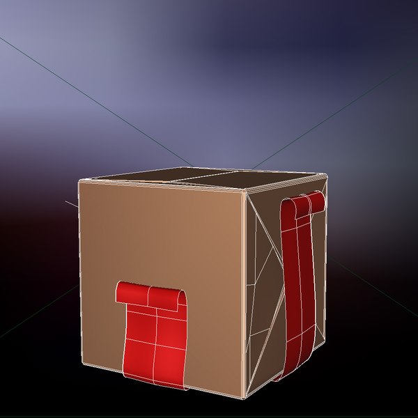 maya gift box animation