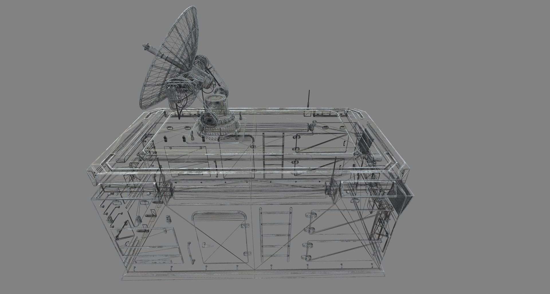 Military Radar Cabin Model - TurboSquid 2152529