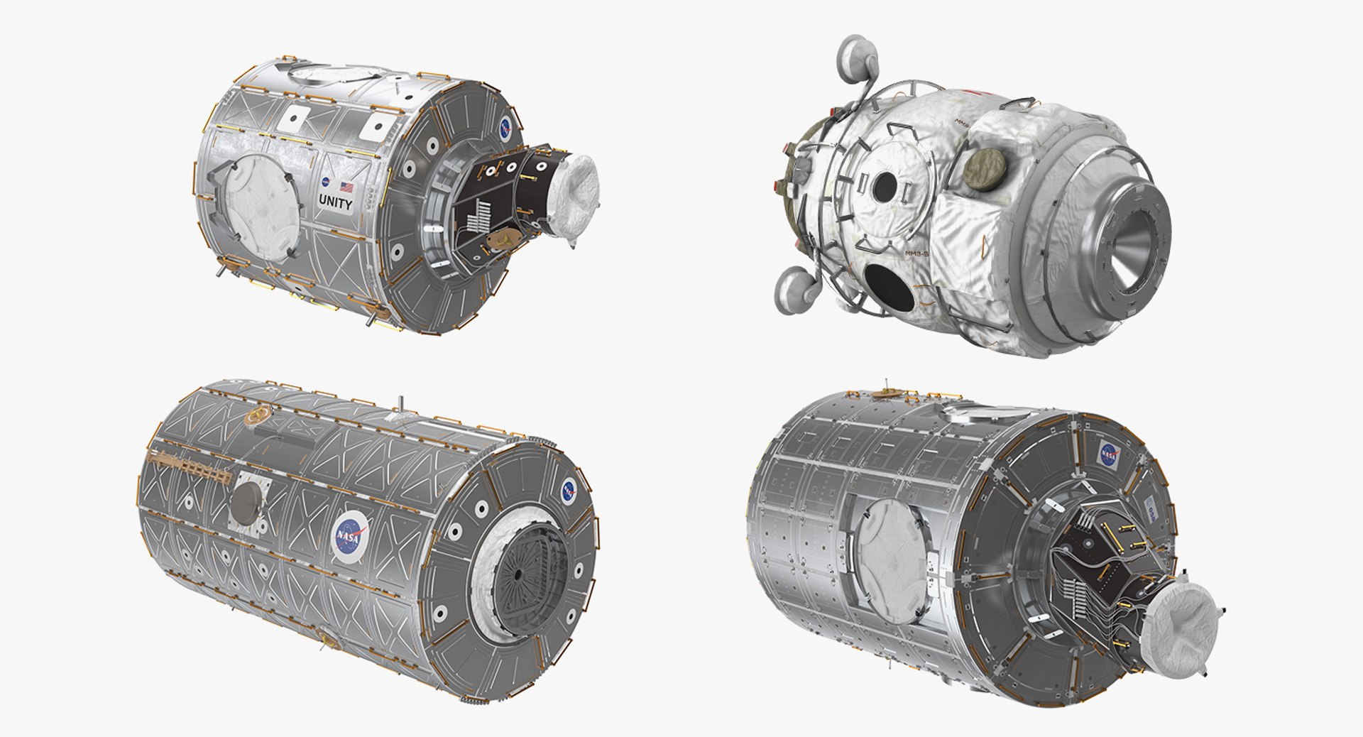Iss modules 2 3D model - TurboSquid 1639843