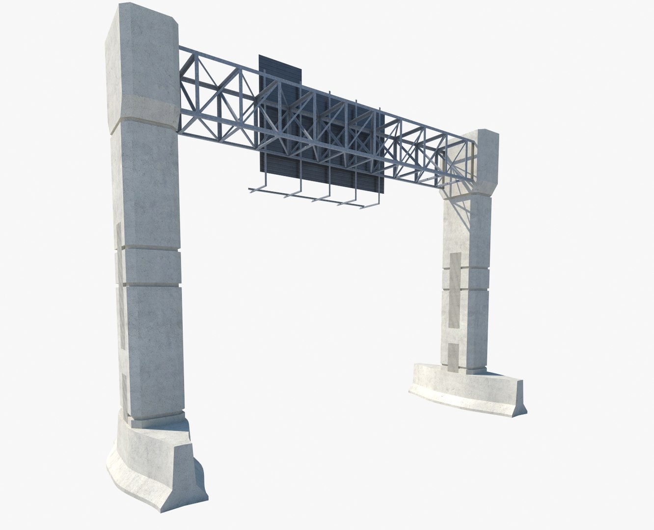 3d Model Highway Sign