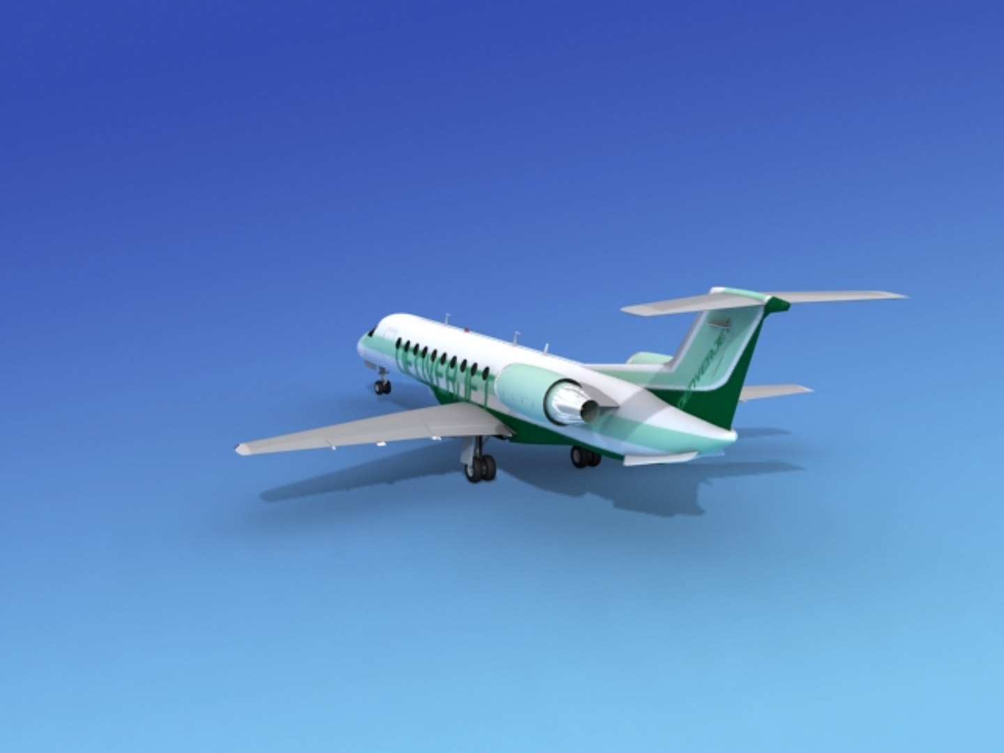 3d Embraer Erj Jets Model