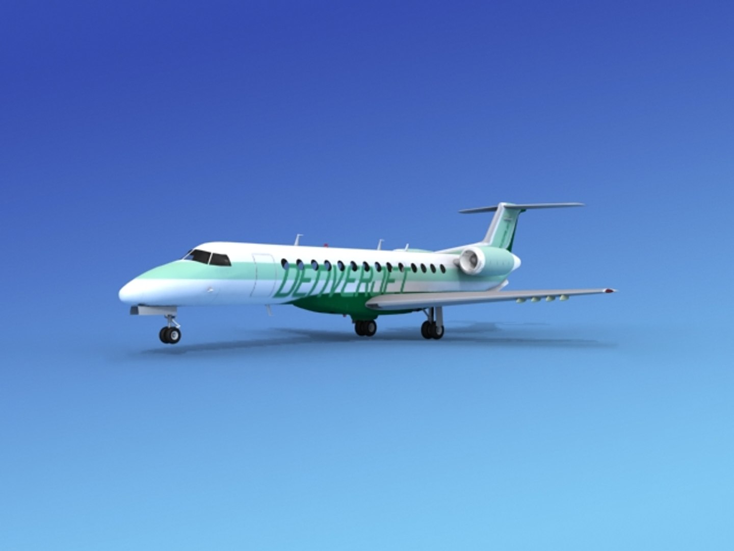 3d Embraer Erj Jets Model